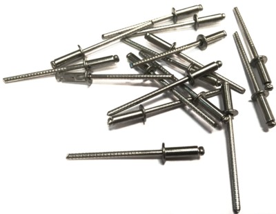 3.2 x 10mm Standard Pop Rivet Dome Open In A2 Stainless Steel Rivets ...