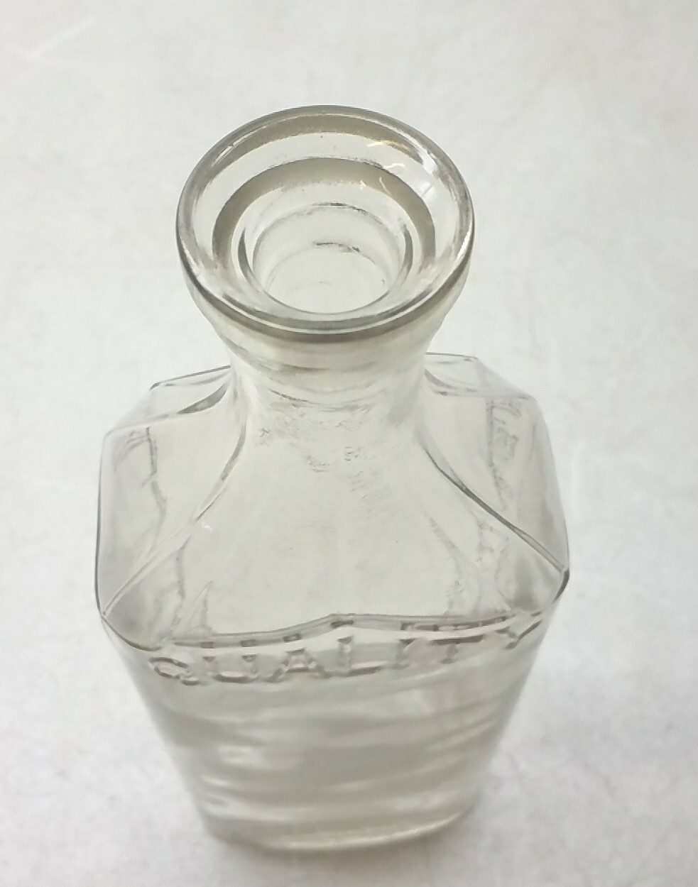 Vintage Apothecary Blue Ribbon Quality Purity 3xvi Glass Bottle ...