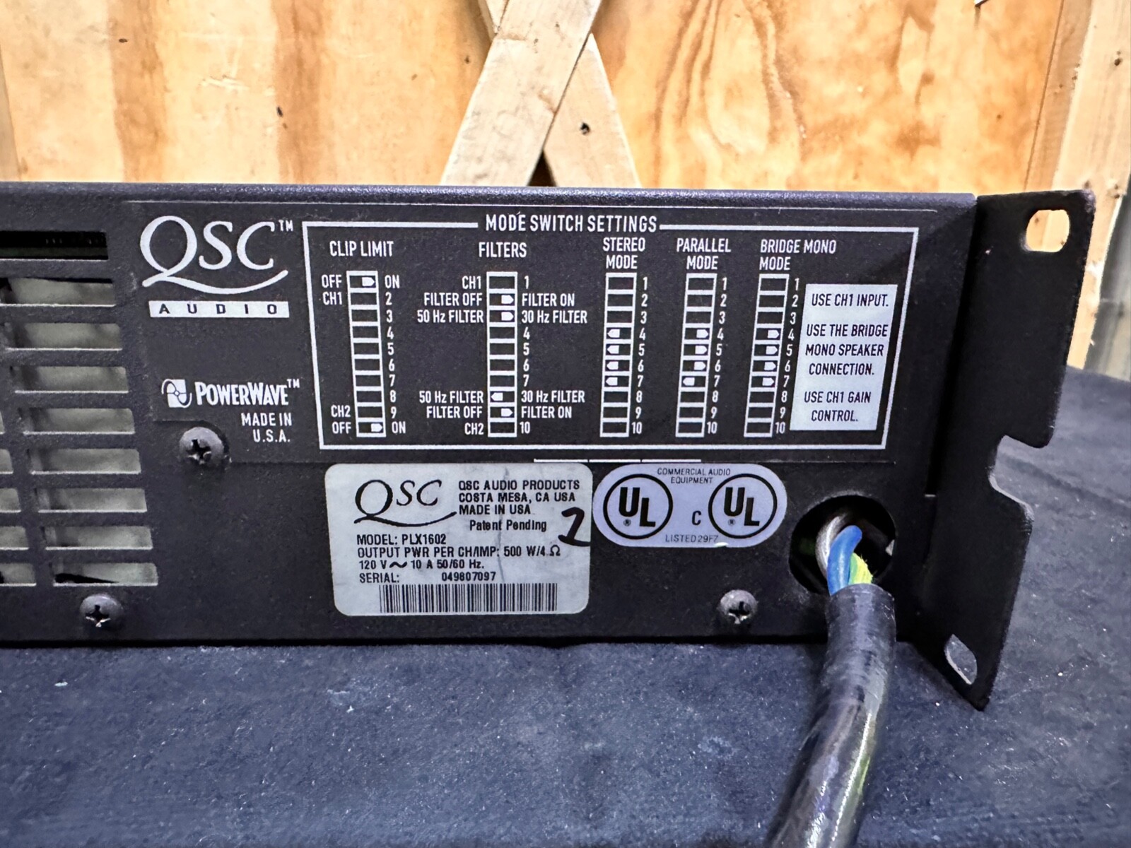 QSC PLX-1602 Amplifier for sale online | eBay