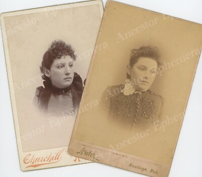 JOHNSON YAGER HANEY Addie 1871 photo Hastings NE WHITTENMEYER Clarence ...