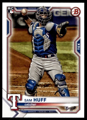 2021 Bowman Sam Huff Rookie Texas Rangers #23 | eBay