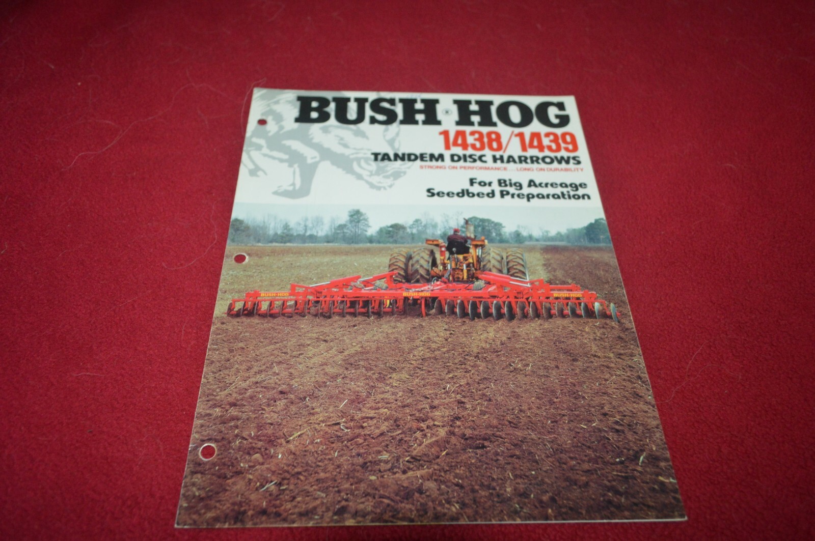 Bush Hog 1438 1439 Tandem Disc Harrow Dealer Brochure FCCA | eBay