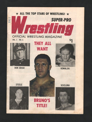 January 11, 1974 Super-Pro Wrestling Program – Pittsburgh, PA A4855 | eBay