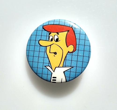 Jetsons George Close Up Pinback Button Badge 1990 Licensed Pin Vintage ...