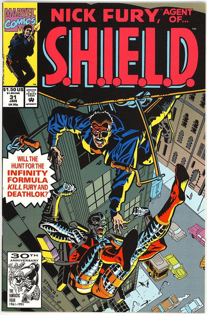 NICK FURY AGENT OF SHIELD 31 NM+ 9.6 HIGH GRADE DEATHLOK MARVEL COPPER ...