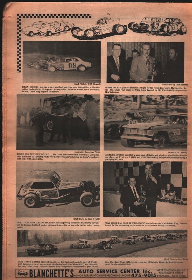 Gater Racing Photo News Apr 1971 Special, Winks Beats Out Weedsport ...