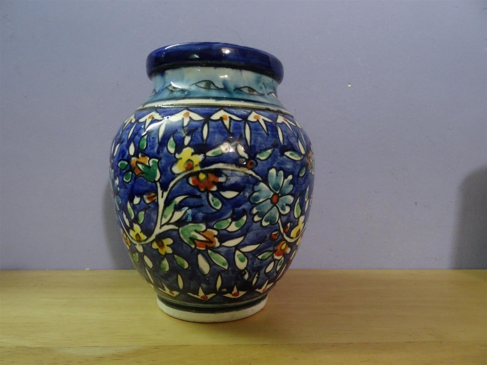 israel palestine iznik Vase Jerusalem Armenian Pottery ceramic Signed ...