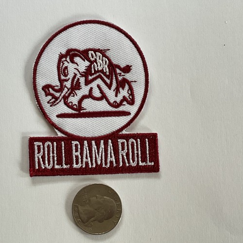 Alabama Crimson Tide Vintage EMBROIDERED IRON ON PATCH 3” X 2.5” | eBay