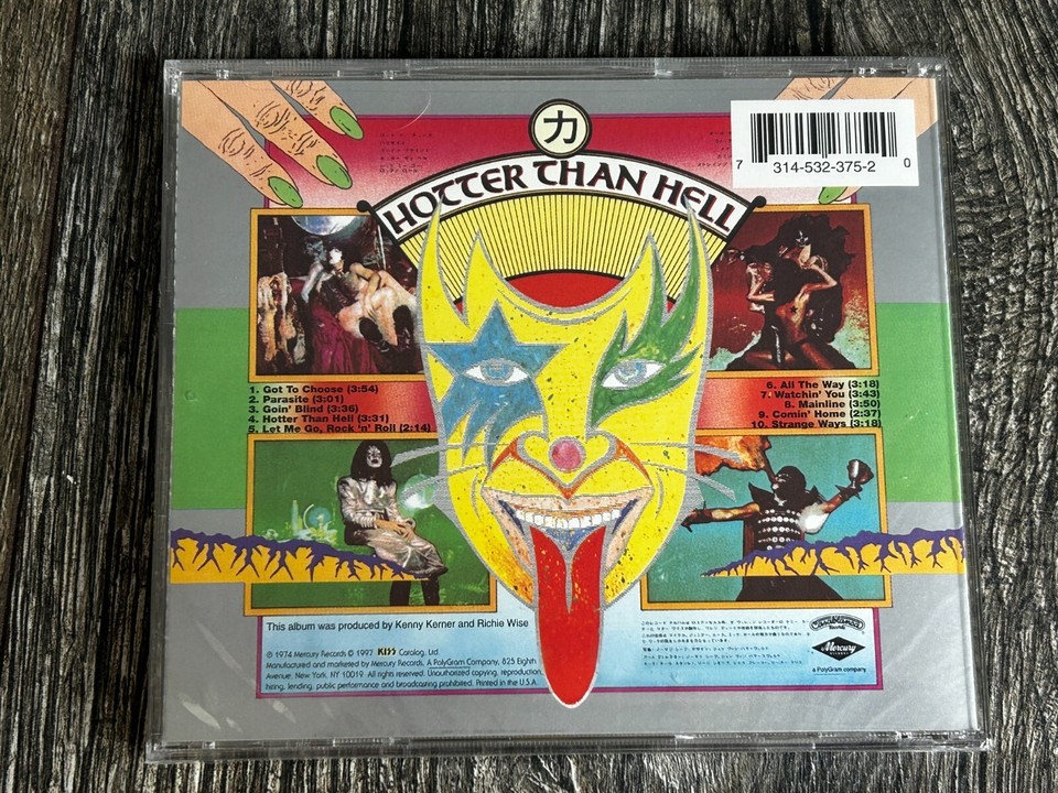 KISS CD Hotter Than Hell Remaster USA SEALED w/ Hype Sticker Vintage ...