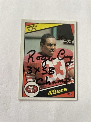 1984 Topps - Roger Craig #353 (RC)rookie Card Signed Autographed | eBay