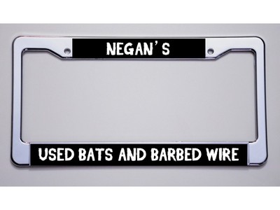 NEW! WALKING DEAD FANS. "NEGAN'S/USED BATS AND BARBED WIRE" LICENSE ...