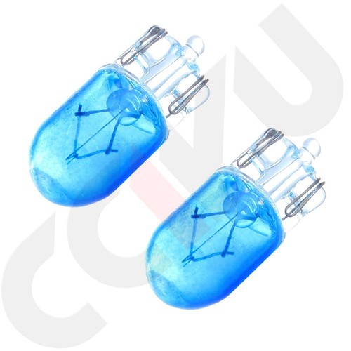 4x W5W T10 501 194 Side Marker light Blue Glass Bulb Car Halogen bulbs ...