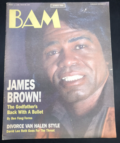 VTG 1986 BAM Magazine James Brown David Lee Roth Van Halen April 11 ...