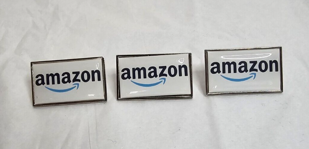 Amazon Peccy Pins Amazon Blue Smile Flat Qty 3 | eBay