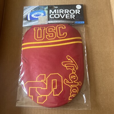USC Trojans Mirror Cover 2 Pack - Small Size [NEW] NCAA Auto (FHD14) | eBay