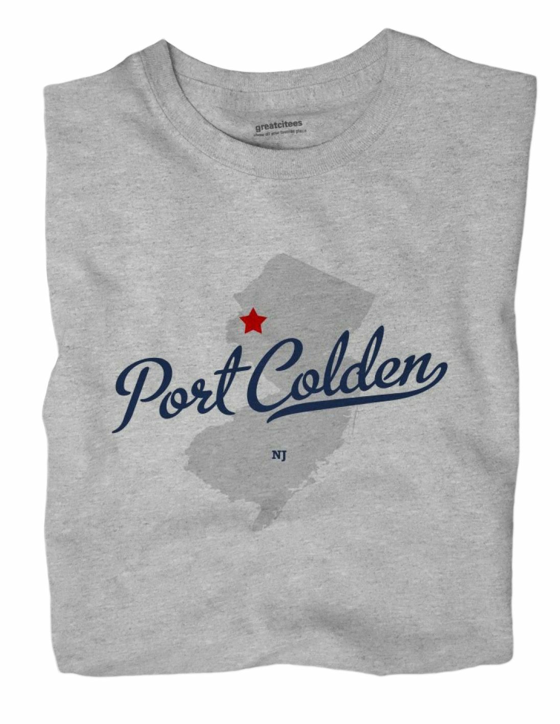 Port Colden New Jersey NJ T-Shirt MAP | eBay