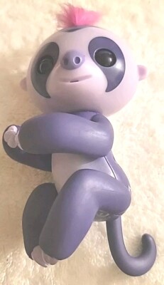 BABY SLOTH MARGE Fingerlings Purple WowWee 5” Adorable Pets Friendship ...