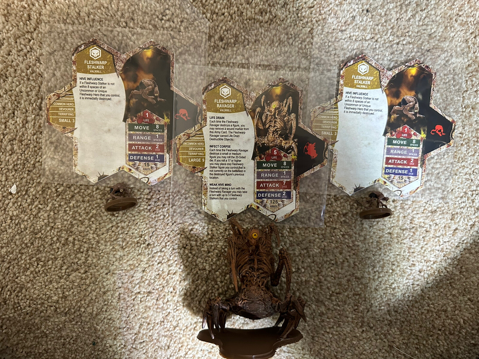 Heroscape Fleshwarp Lot Valkrill Figures & Cards - Customs | eBay