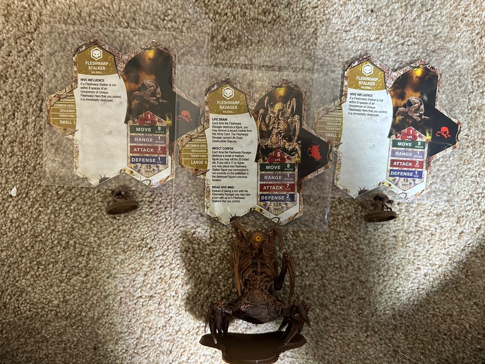 Heroscape Fleshwarp Lot Valkrill Figures & Cards - Customs | eBay