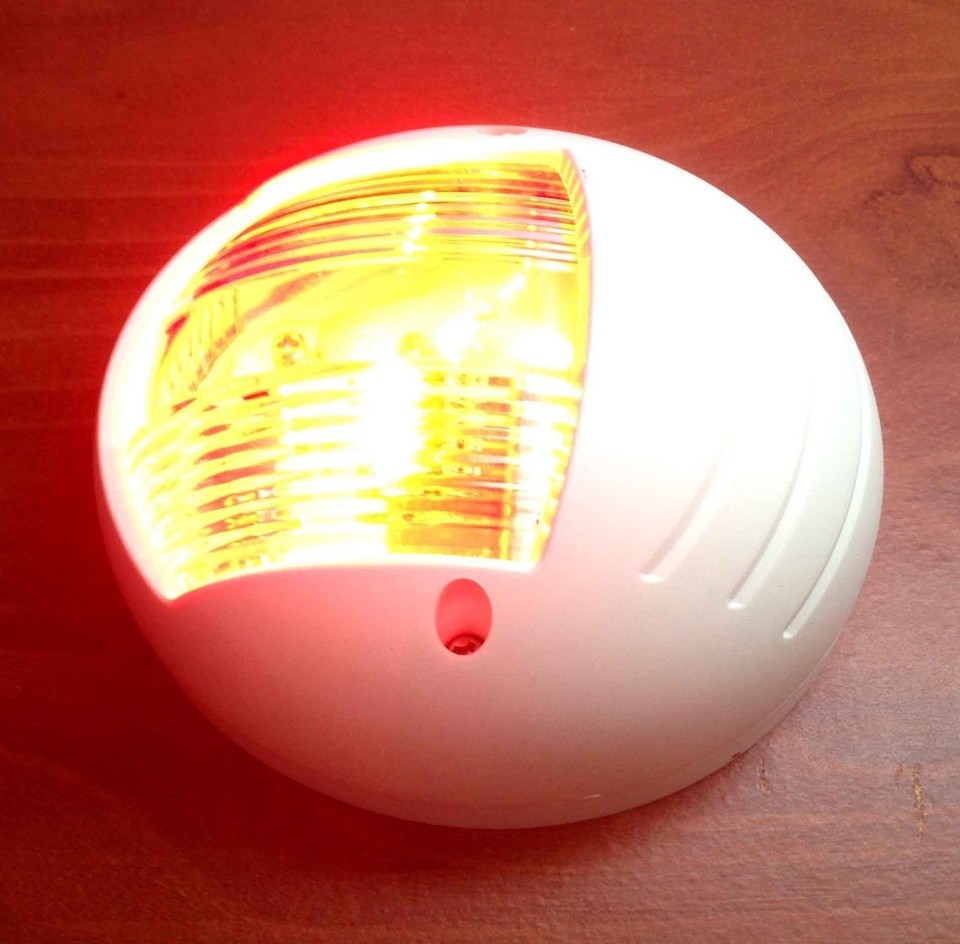 MARINE BOAT GREEN STARBOARD RED PORTSIDE LED NAVIGATION LIGHT VERTICAL ...