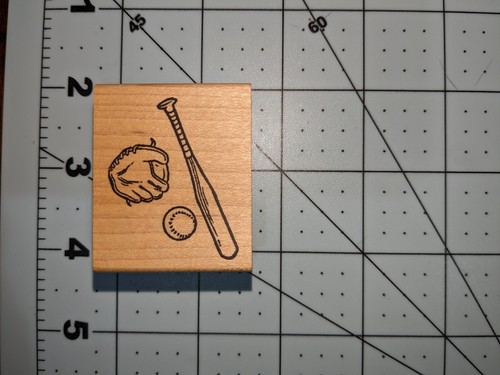 Stamp Pad - Baseball - ball, bat, glove Stamp 1912 | eBay