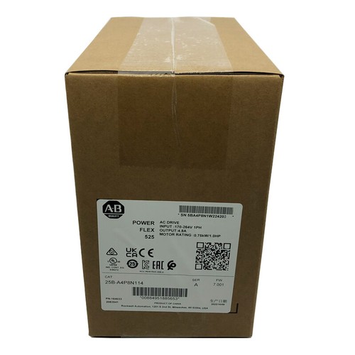AB 25B-A4P8N114 PowerFlex 525 0.75KW(1HP) AC Drive New Original ...