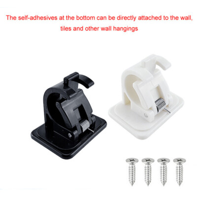 ABS Plastic Fishing Rod Rack Holder Wall Mounted Fishing Pole Clamp ...