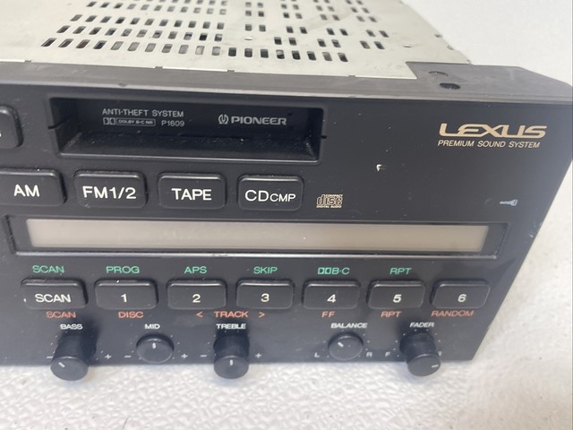 Lexus OEM Ls400 Front Pioneer Cassette Player Radio Tape Stereo 1993 ...