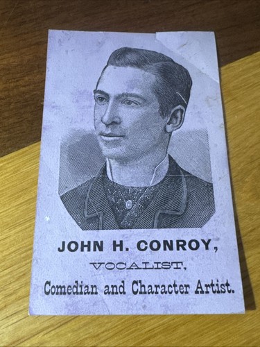 John H. Conroy Trade Card-Vovalist-Police Gazette- NY. S53 | eBay