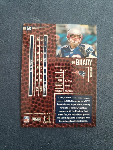 2004 Playoff Hogg Heaven - #58 Tom Brady for sale online | eBay