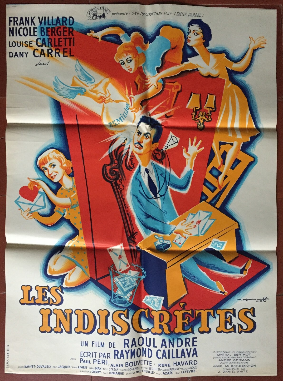 Poster The Indiscreet Louise Carletti Frank Villard Nicole Berger Rojac ...