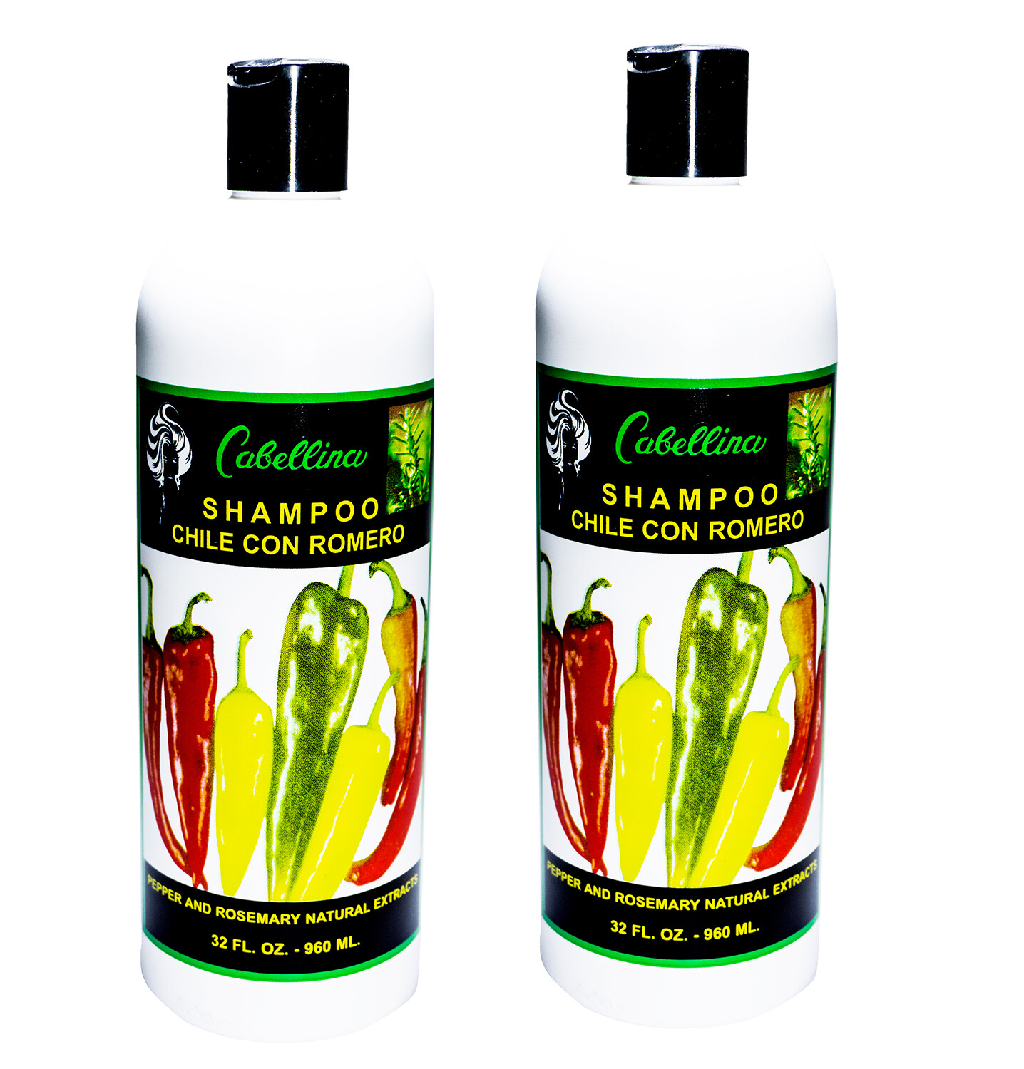 CABELLINA CHILE ROMERO / ROSEMARY EXTRACT SHAMPOO 32 FL OZ (2 PACK) | eBay