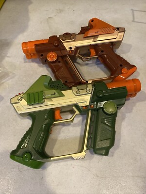 Lazer Tag 2004 Tiger Electronics Green Orange Team Ops Lot Laser Guns ...