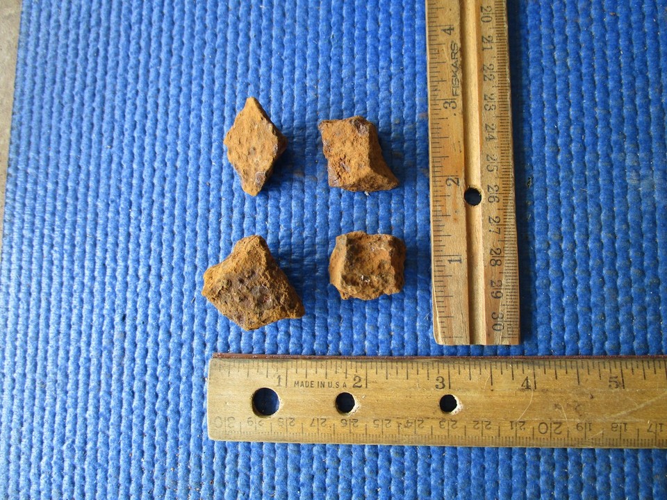 Antique Civil War Relic Artillery Shell Fragments x4, dug, Chattanooga ...
