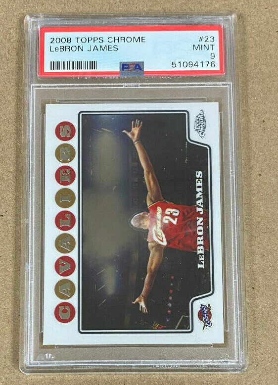 2008 Topps Chrome #23 "Chalk Toss" Lebron James PSA 9 $149.99 | eBay