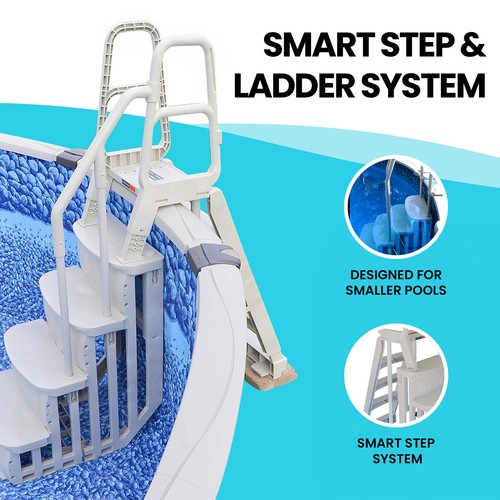 Main Access 200600T Above Ground Swimming Pool Ladder Steps - White for ...