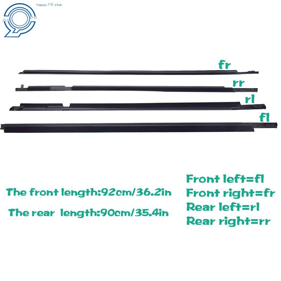 Weatherstrip Rubber Window Belt Moulding For LEXUS GX470 2003-2009 ...