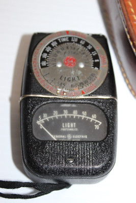 Vintage GE General Electric Light Exposure Meter DW-68 W Case ...
