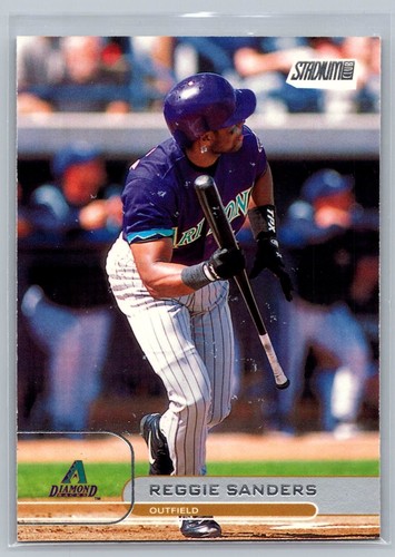 2001 TOPPS STADIUM CLUB CARD # 27 Reggie Sanders - Arizona Diamondbacks ...