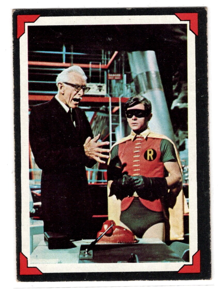 Batman Riddler Back Vintage Trading Card #1 Topps USA 1966 VHTF 1st ...