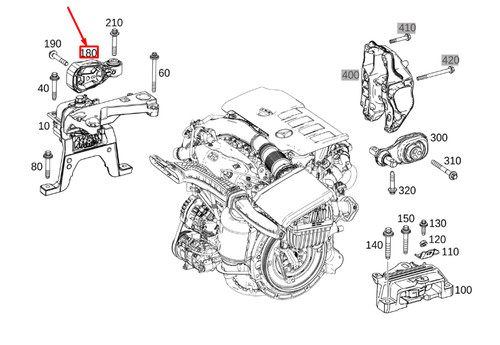 2022 Mercedes-Benz B-Class A2472400400 Engine Mount for sale online | eBay