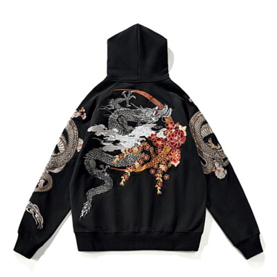 Mens Hooded Jacket Hoodie Sweatshirt Japanese Pattern Mens Hooded Jacket Hoodie Sweatshirt Japanese Pattern