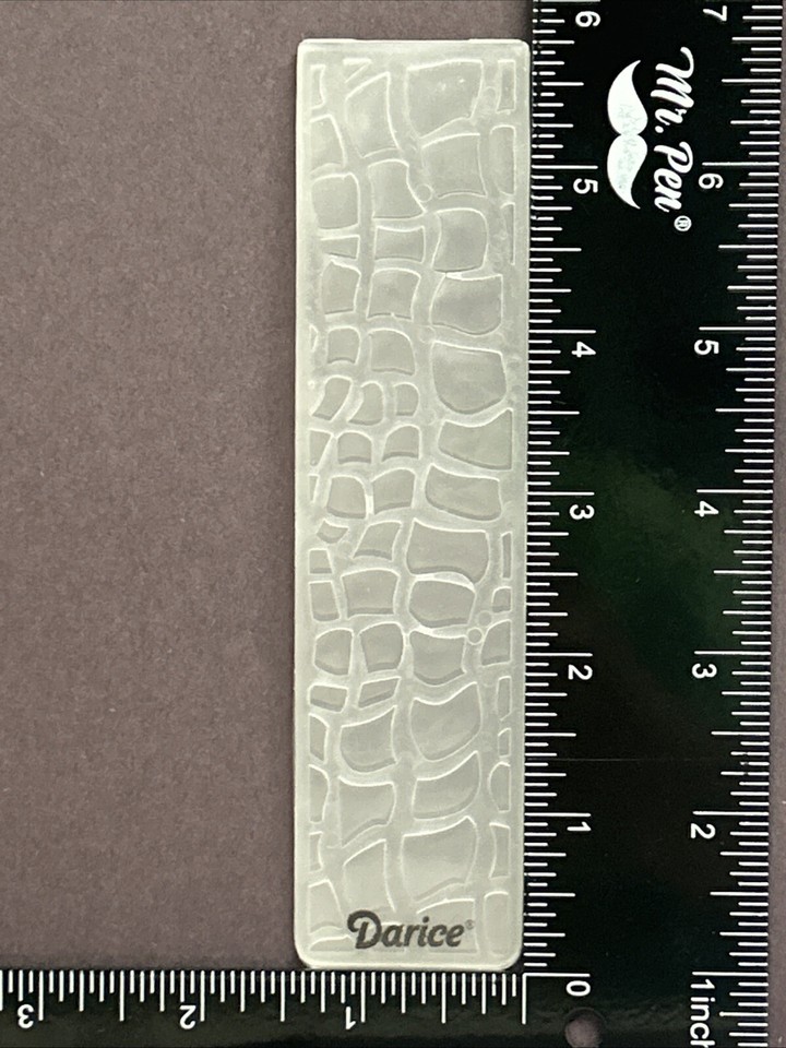 Darice Slimline Mini Embossing Folder Animal Print Scrapbooking Craft ...