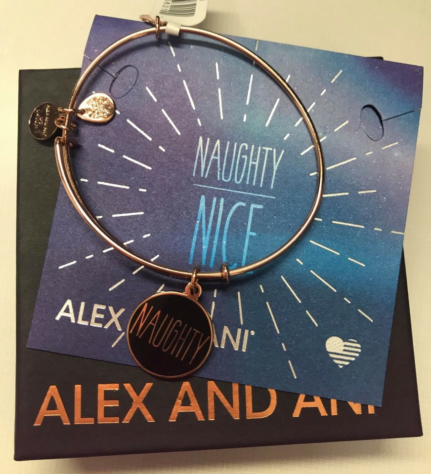 Authentic Alex and Ani Naughty or Nice Shiny Rose Expandable Charm ...