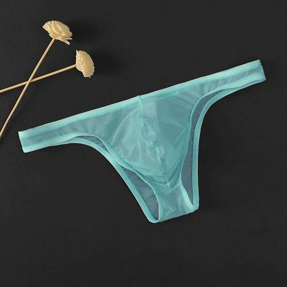 Underwear Pouch See-through Sheer Stretch Translucent Bikini Boxer ...