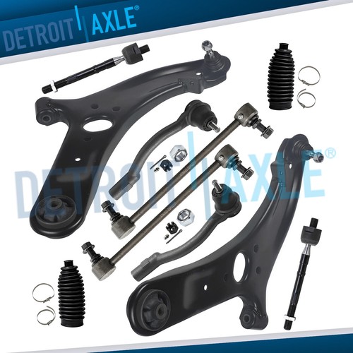 Front Lower Control Arms Sway Bars Tie Rods w/ Boot for 2012-2017 ...
