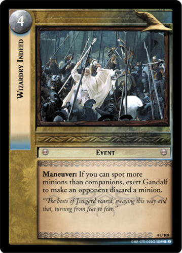LOTR: Wizardry Indeed [Ungraded] The Two Towers Lord of the Rings TCG ...