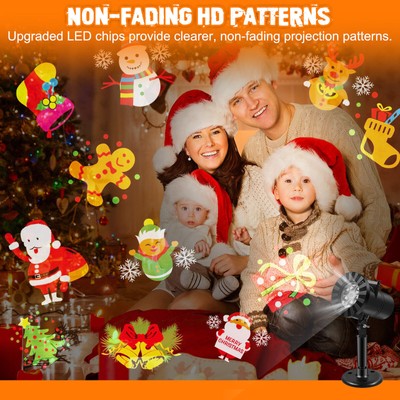 Window Projector Santa Festival Movies Display Festival Christmas Lamp ...