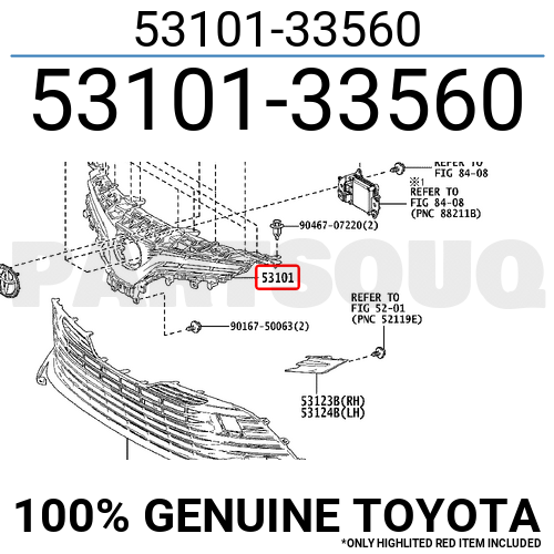 5310133560 Genuine Toyota 53101-33560 53101-33560 | eBay