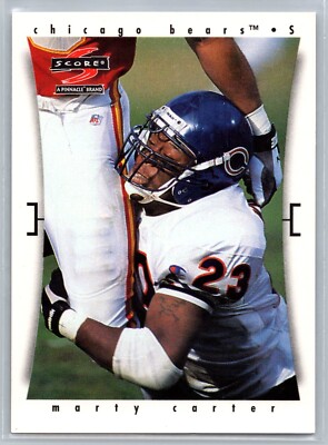 1997 SCORE PINNACLE CARD # 38 Marty Carter - Chicago Bears | eBay
